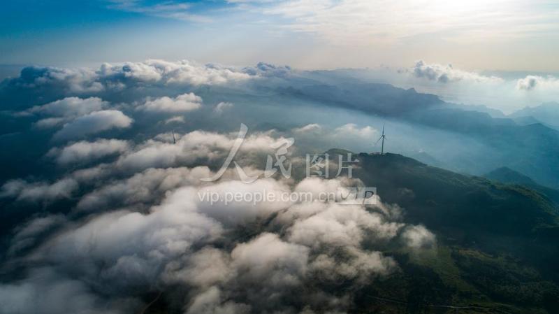 湖北利川麻山风力发电场全部开机发电 人民图片网
