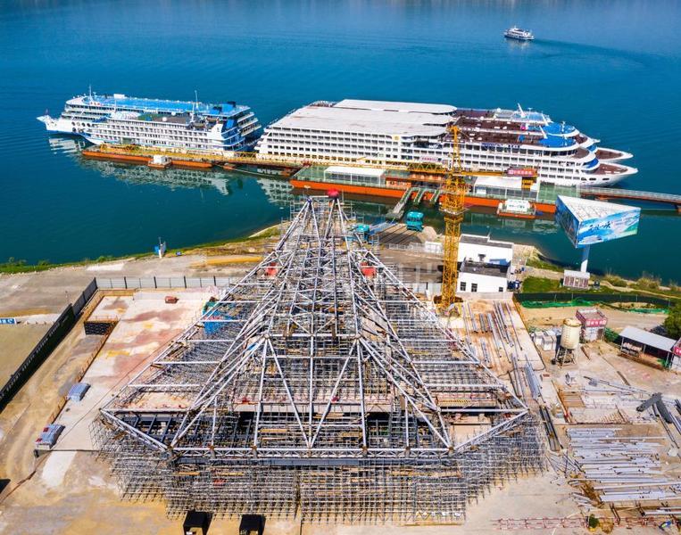 湖北秭归三峡旅游母港换乘中心即将建成 人民图片网
