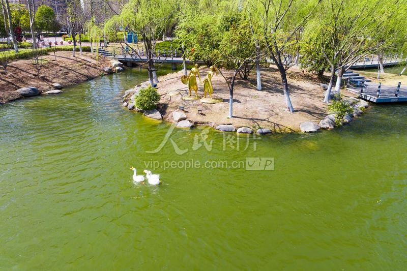 江苏宿迁：苏州公园春意盎然-人民图片网