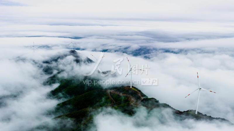 江西瑞昌云端风电场 人民图片网