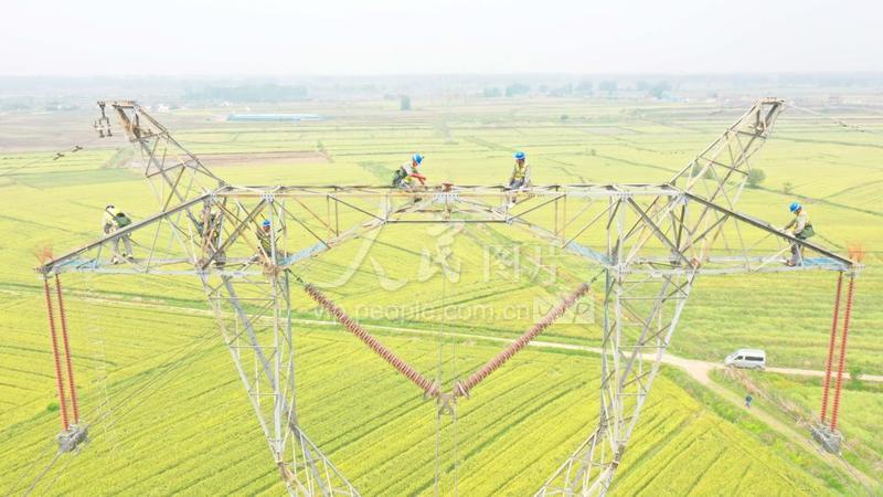 安徽滁州：特高压线路检修保供电-人民图片网