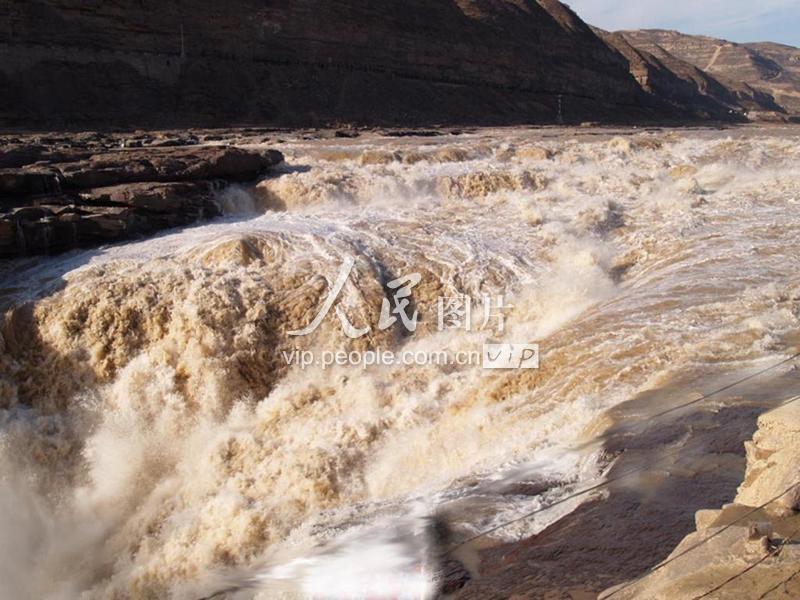 山西临汾：壶口瀑布-人民图片网