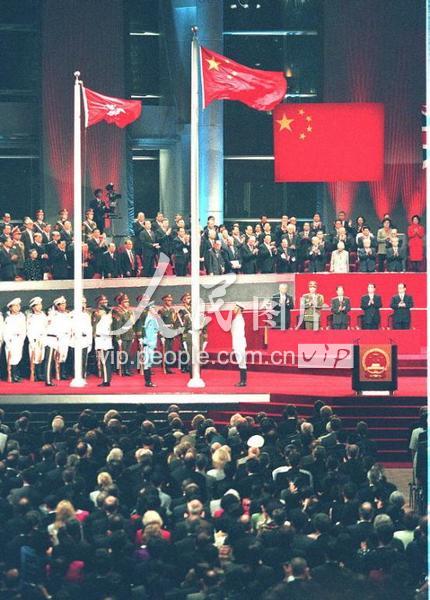 1997年7月1日，香港回归的资料照片（一）-人民图片网