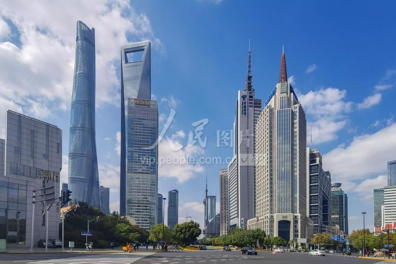 上海陆家嘴高楼林立风景独好-人民图片网