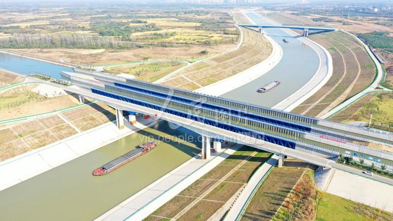 安徽合肥：引江济淮工程航道航运忙-人民图片网