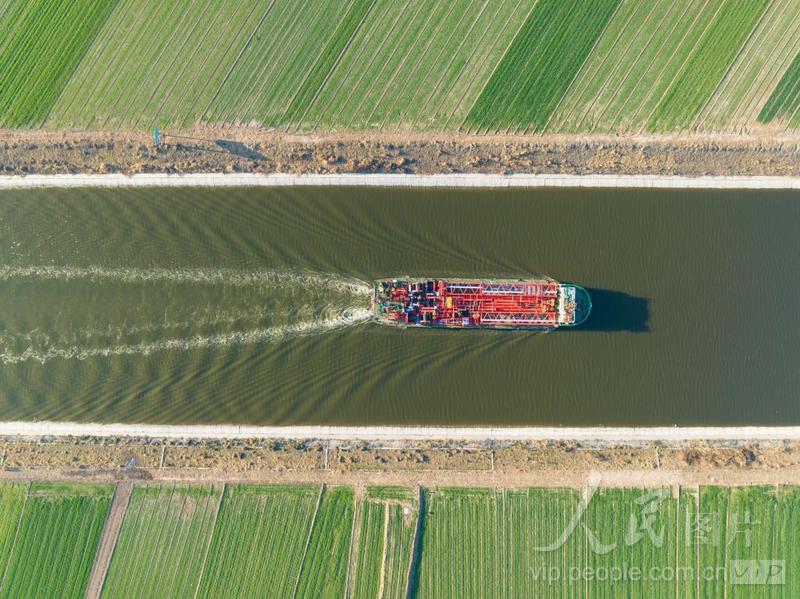 山东济南：小清河开启河海直达物流新模式-人民图片网