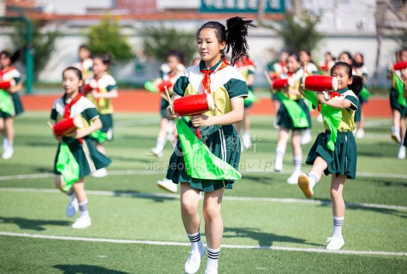 江苏海安：非遗“海安花鼓”进校园-人民图片网