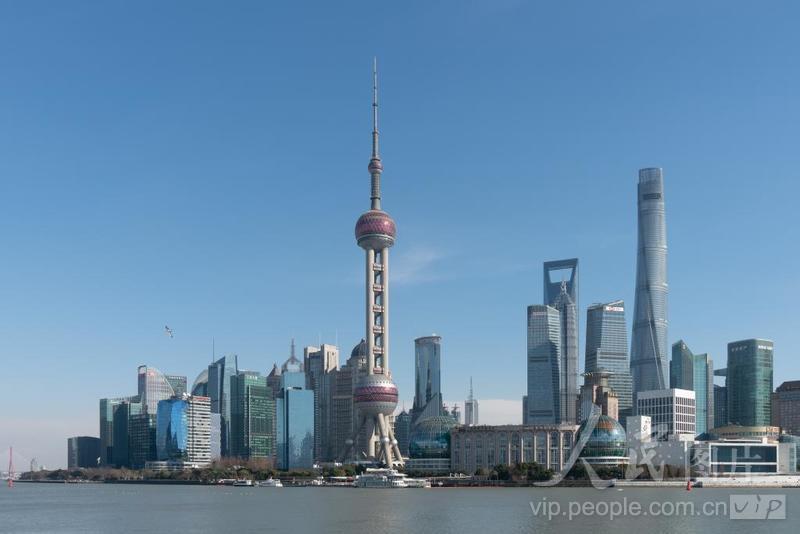 上海陆家嘴城市天际线-人民图片网