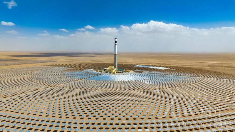 甘肃酒泉：阿克塞汇东新能源项目建设快速推进-人民图片网